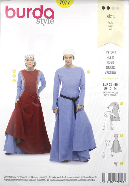 BURDA strh "7977" historické oblečenie - Galantéria Ribbon